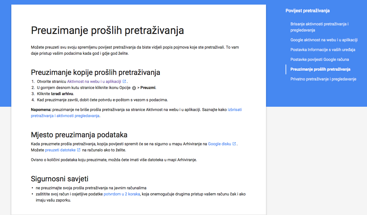 Google omogućio da pogledate šta ste sve pretraživali - Balkan Android